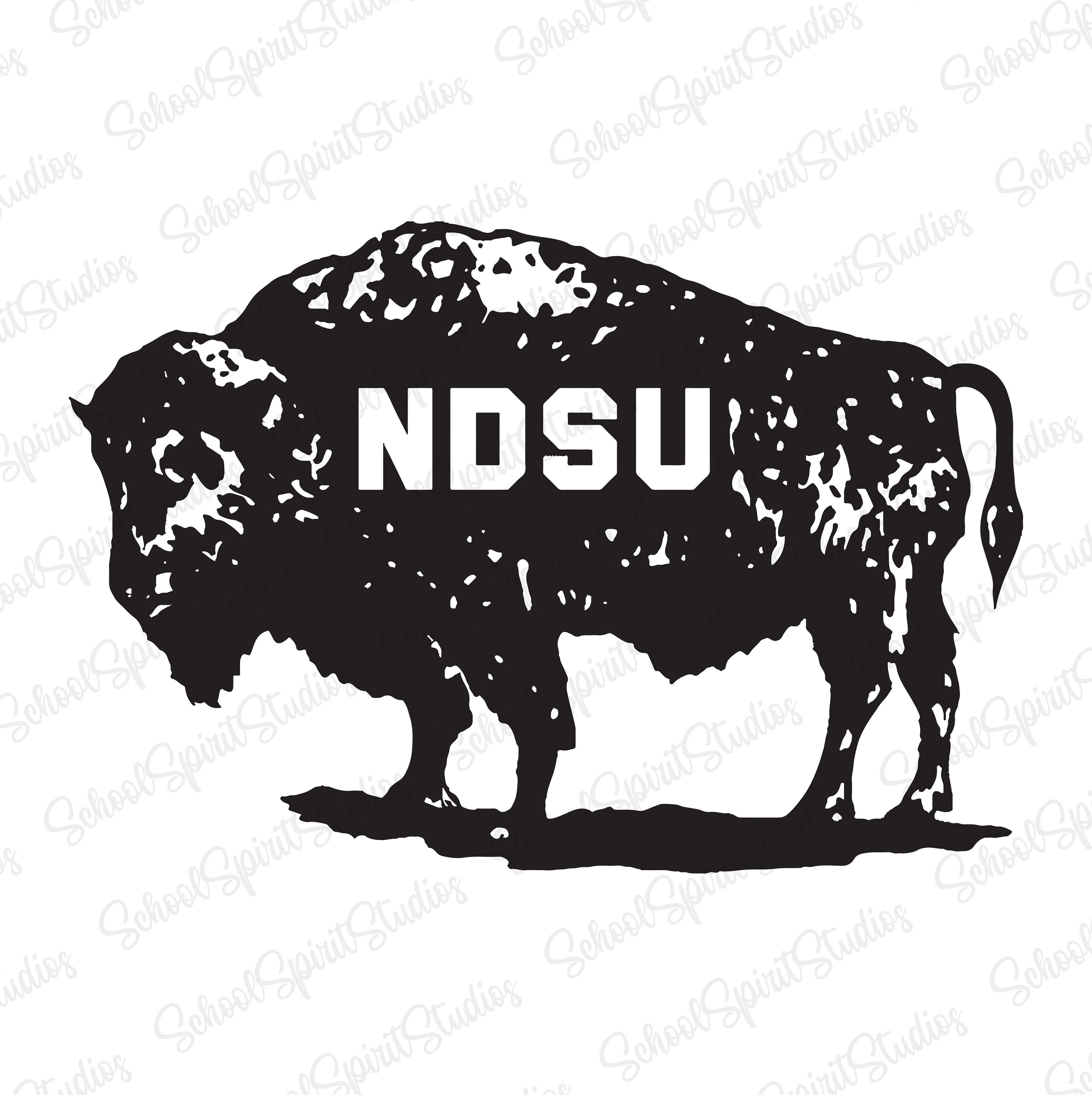 NDSU Vintage Bison SVG PNG Digital Download - Etsy
