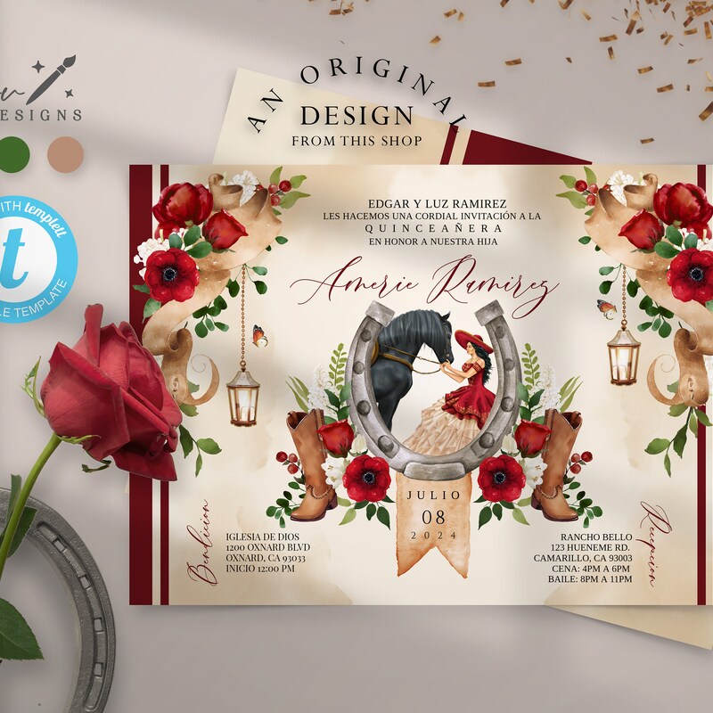 Charro Invitations - Etsy