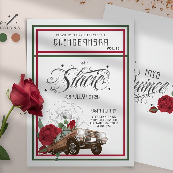 Lowrider Invitation Quince - Etsy