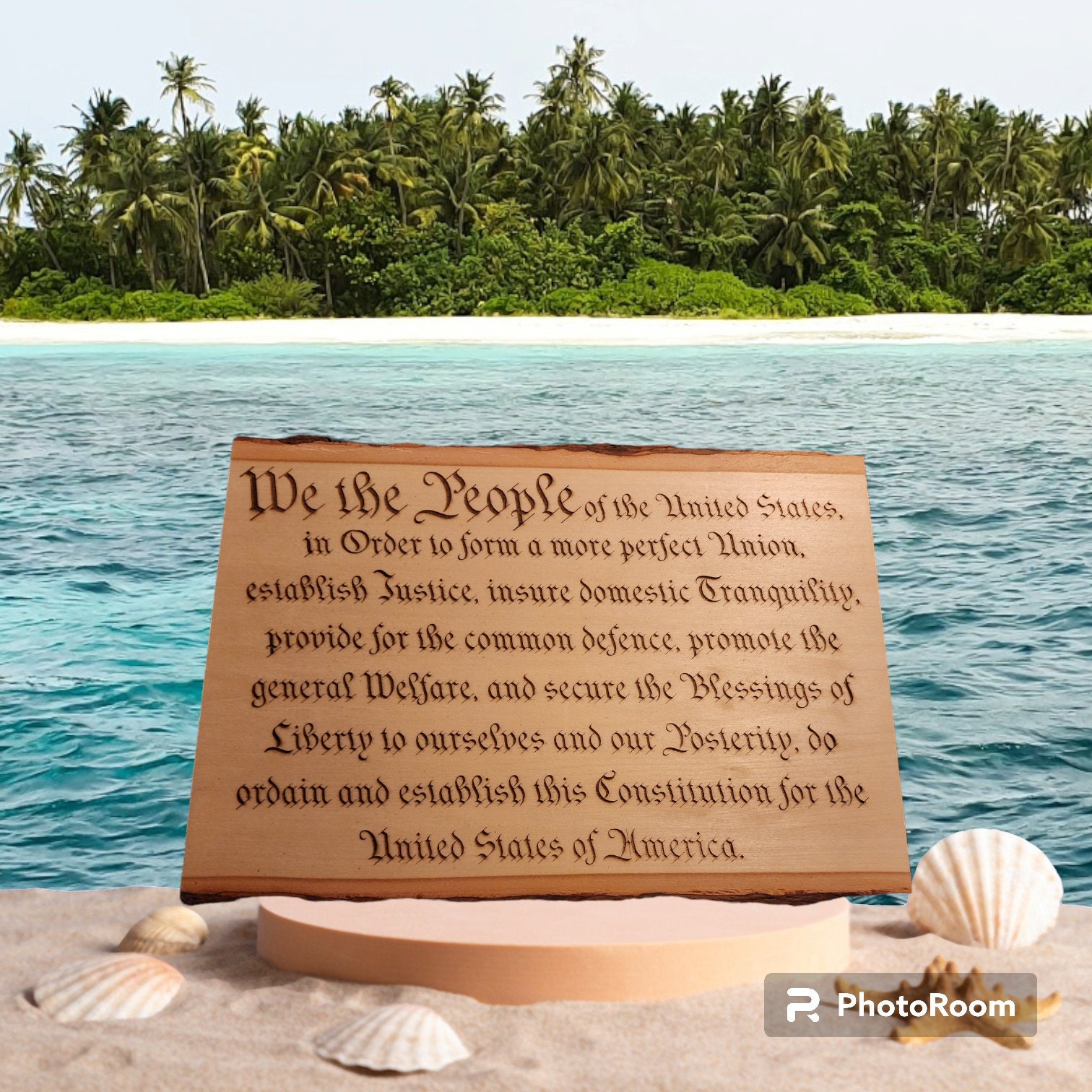 Pledge of Allegiance Rough Cut Wood Plaque - Etsy