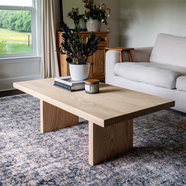 Ash Wood Coffee Table - Etsy