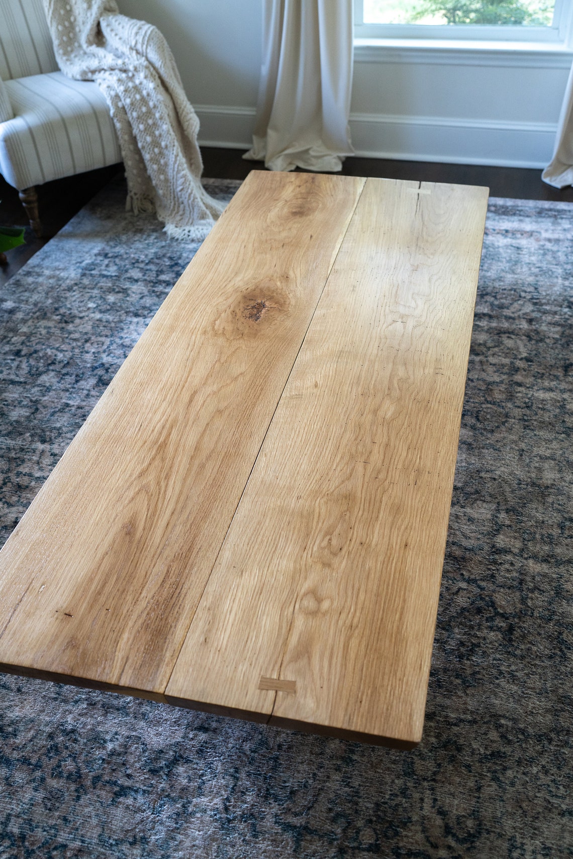 White Oak Coffee Table Large | Rustic - Etsy