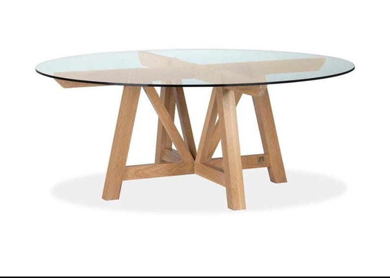 White Oak Table Base | Custom Wood Work - Etsy