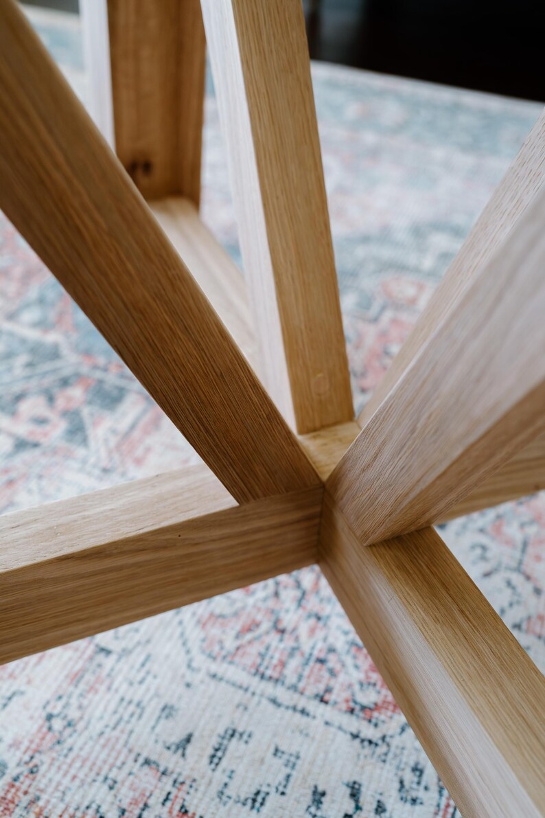 White Oak Table Base | Custom Wood Work - Etsy