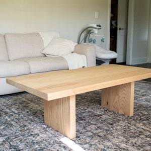 White Ash Wood Coffee Table - Etsy