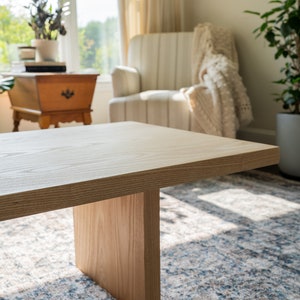 White Ash Wood Coffee Table - Etsy