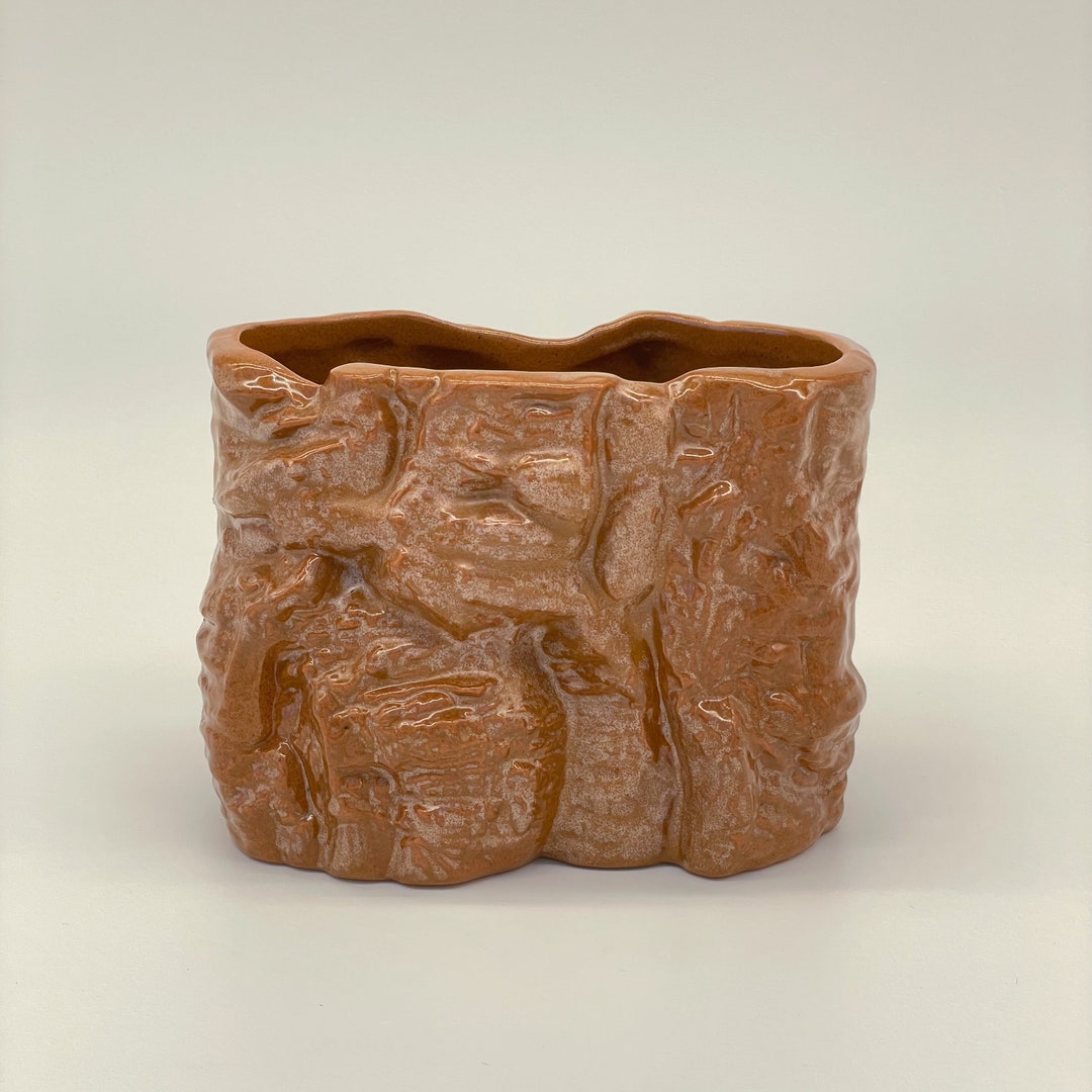 Vintage Frankoma Tree Stump Ceramic Planter - Etsy