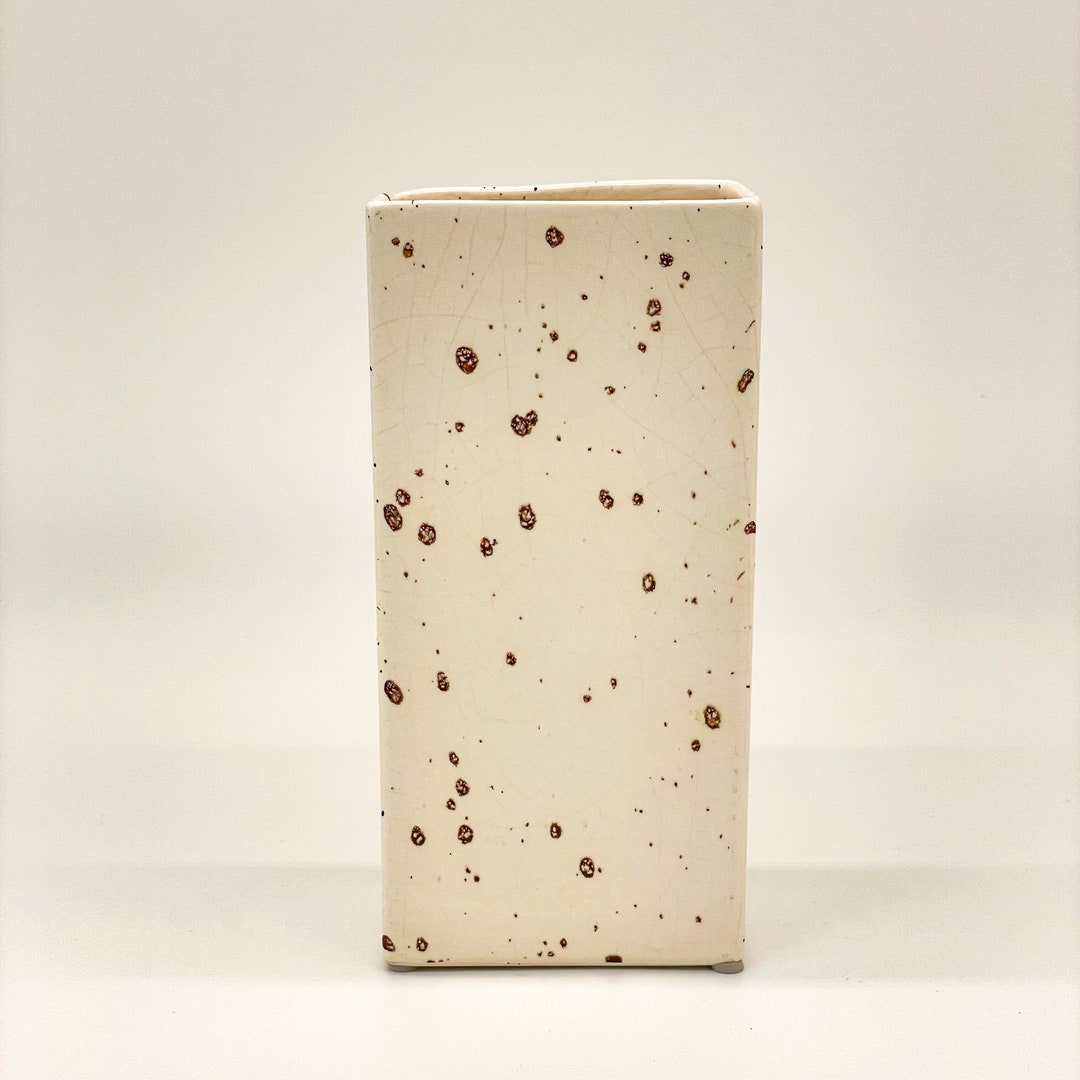 MCM Handbuilt Ceramic Rectangular Vase - Etsy