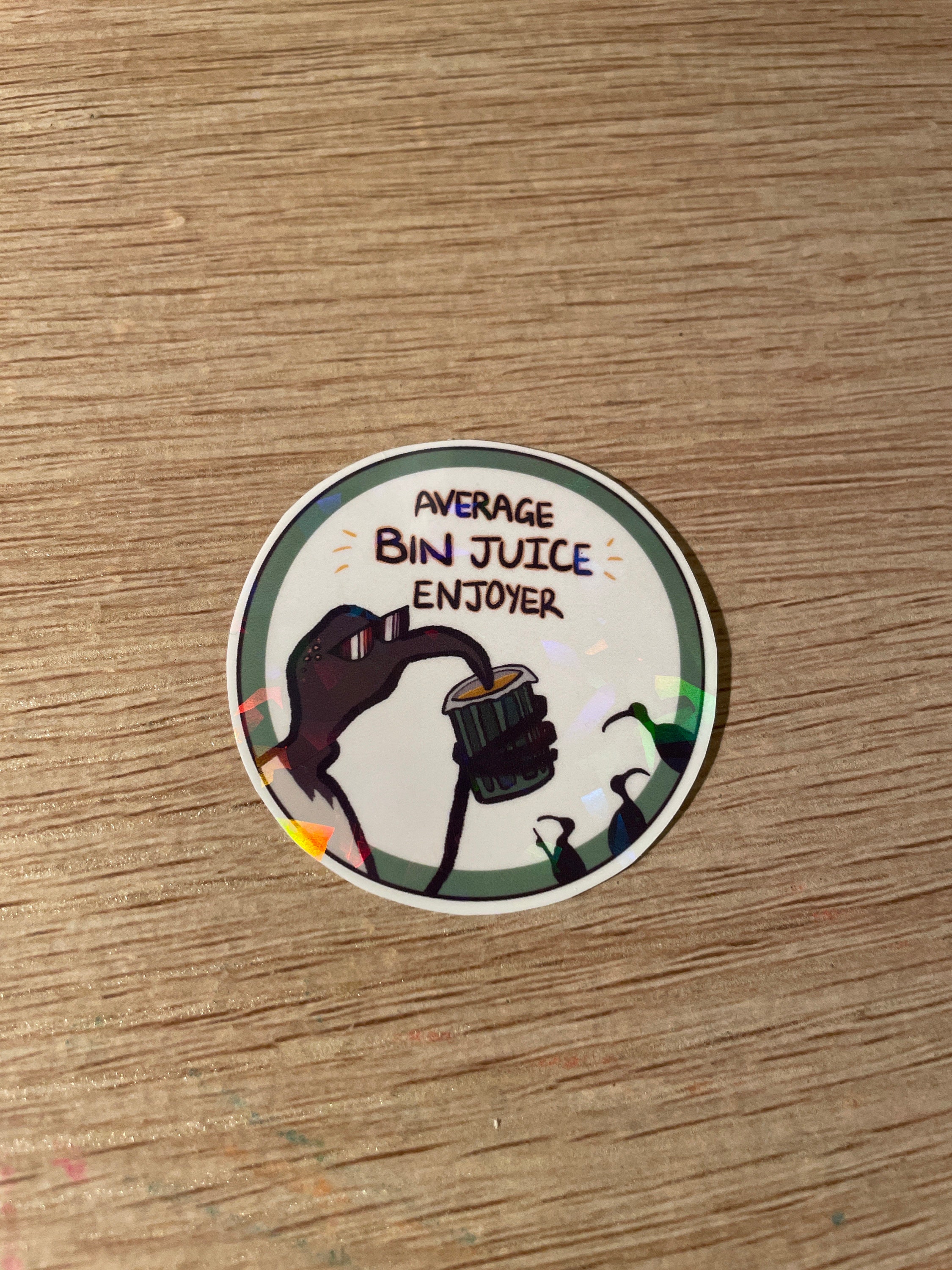 Holographic Ibis / Bin Chicken Sticker - Etsy Australia