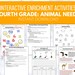 Fourth Grade Animal Needs Worksheets, Life Science, Interactive ...