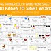 40 Pre-primer Dolch Word Worksheets, Sight Words, Word Wall, Instant ...