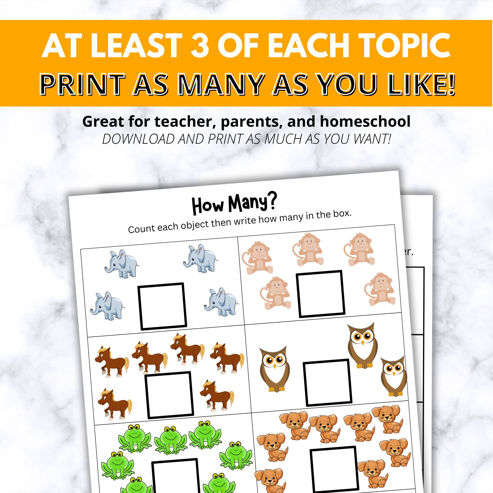 30+ Counting Kindergarten Math Common Core Worksheets, Number Sense ...