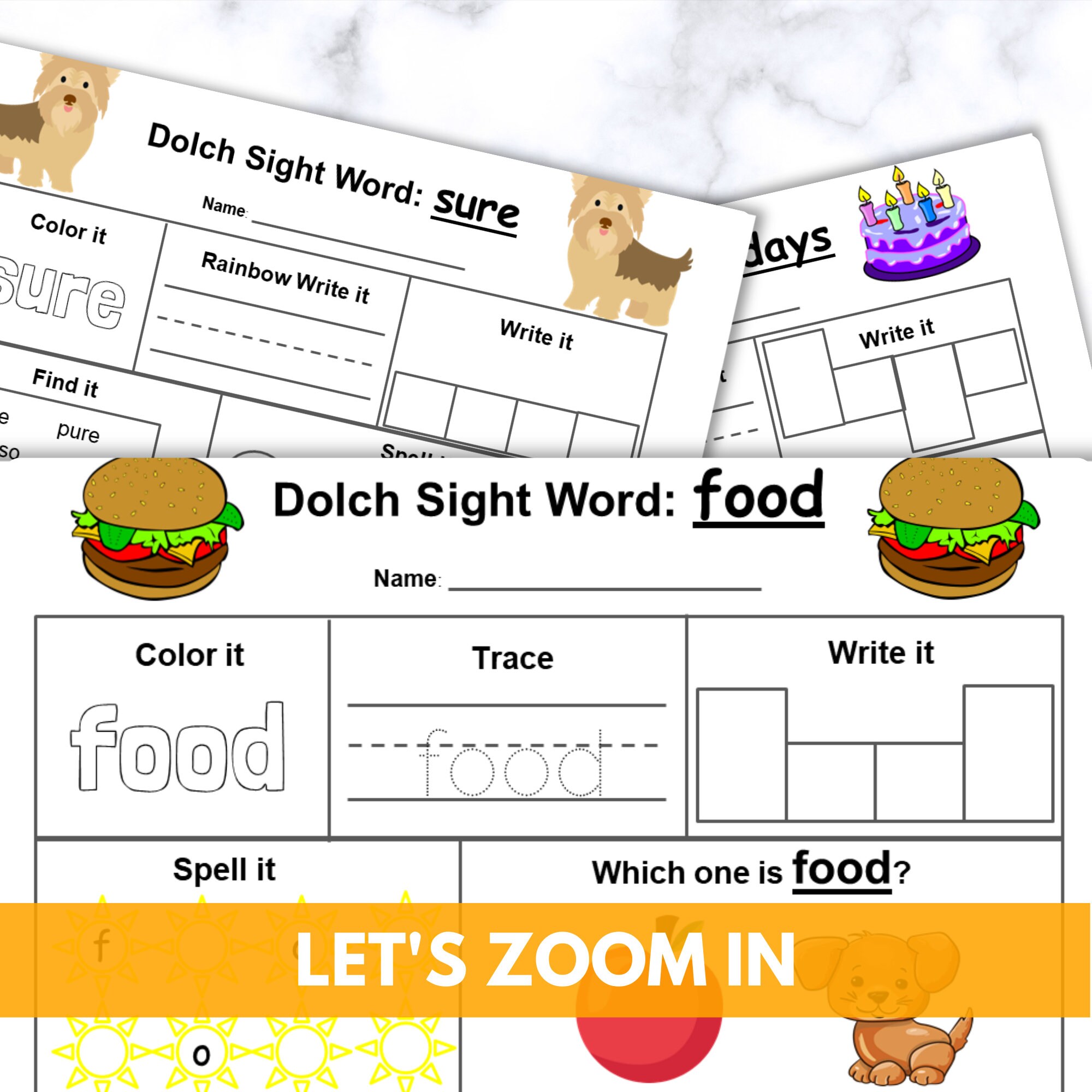 300 Worksheets 250 Sight Words Mega Bundle Reading, Writing, Spelling ...