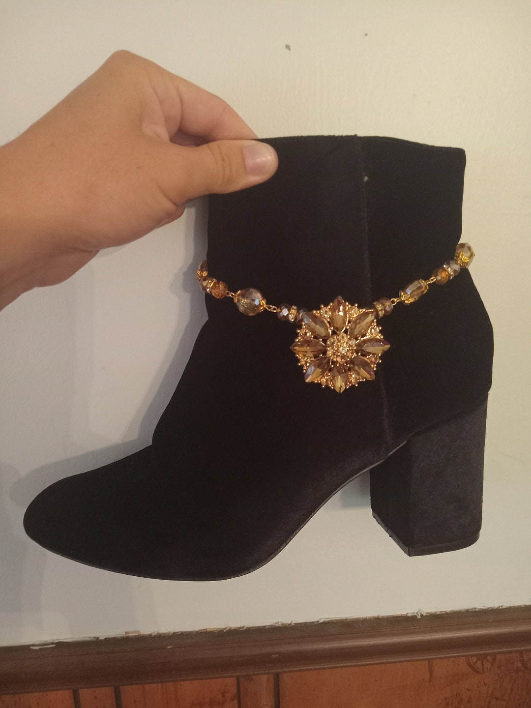 Golden Beauty Boot Chains, Handmade Jewelry - Etsy