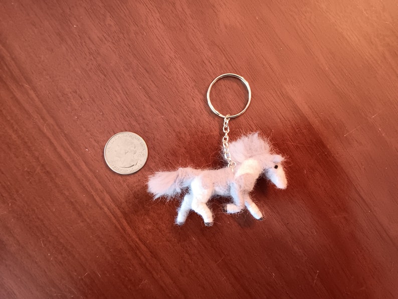 Felted Wool Pinto Horse Keychain - Etsy