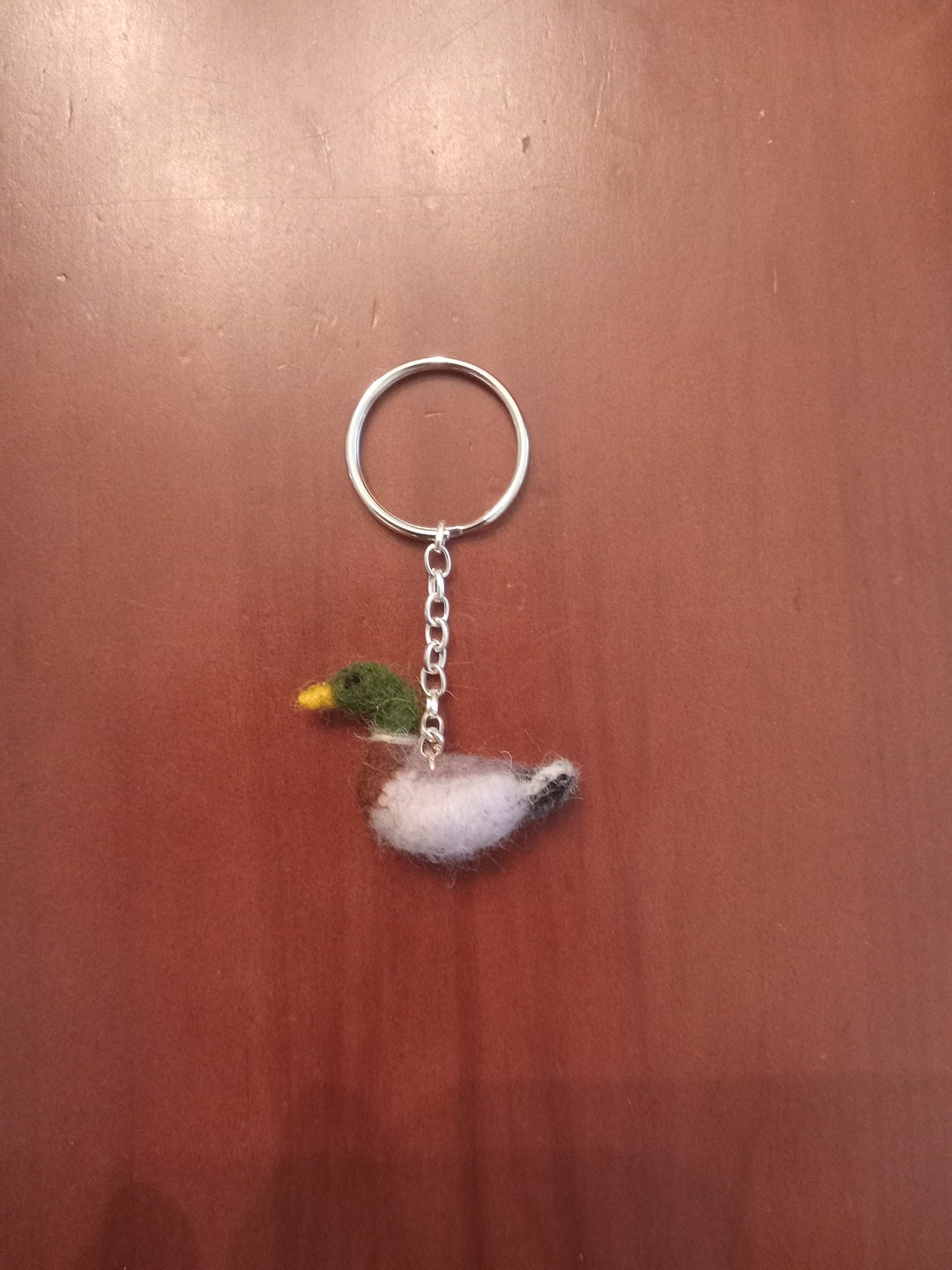 Felted Wool Mallard Duck Keychain - Etsy