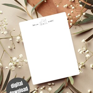 12 Printable Houses Stationary & 6 Envelopes, Direct Downloads, Instant ...