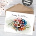 Wild Flowers Happy Birthday Card, Digital Downloadable and Printable ...