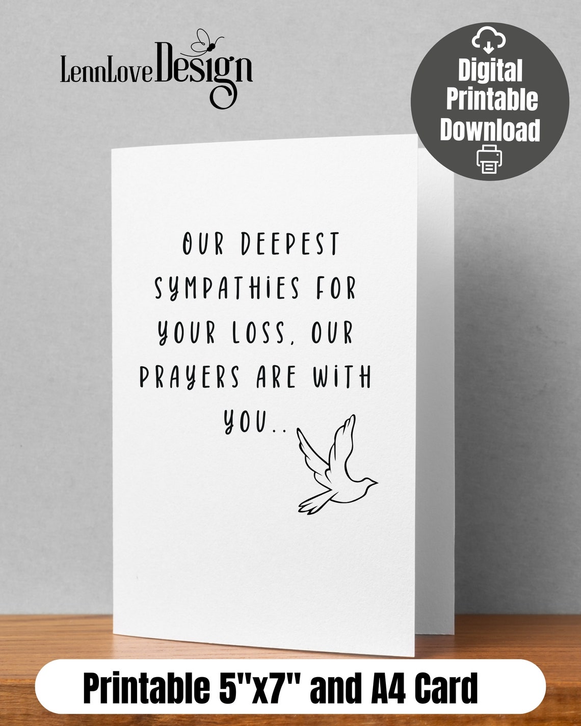 Carte de condoléances, témoignage de sympathie en cas de décès, message ...