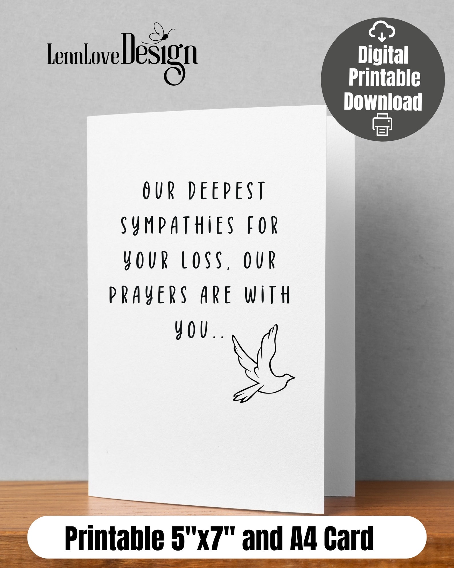 Carte de condoléances, témoignage de sympathie en cas de décès, message ...