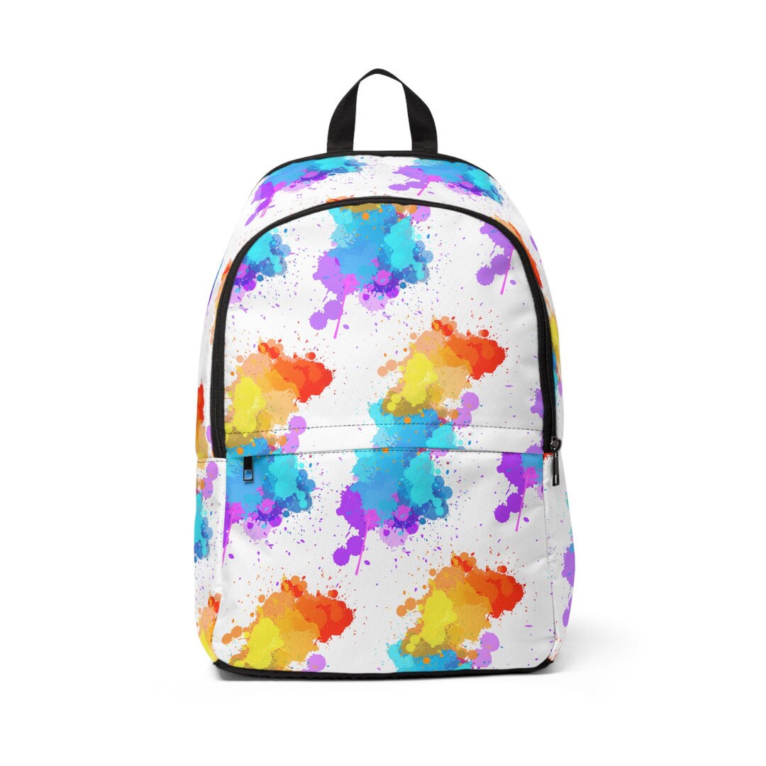 Color Splash Unisex Backpack - Etsy