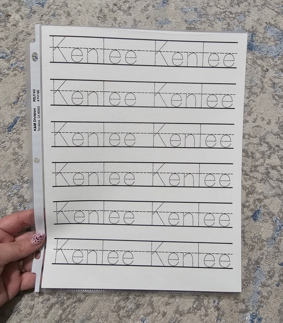 Tracing Sheets Names Letters Numbers Dry Erase - Etsy