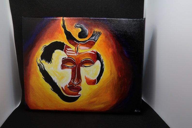 Lord Shiva Acrylic Painting, Hindu Art, Home Decor - Etsy