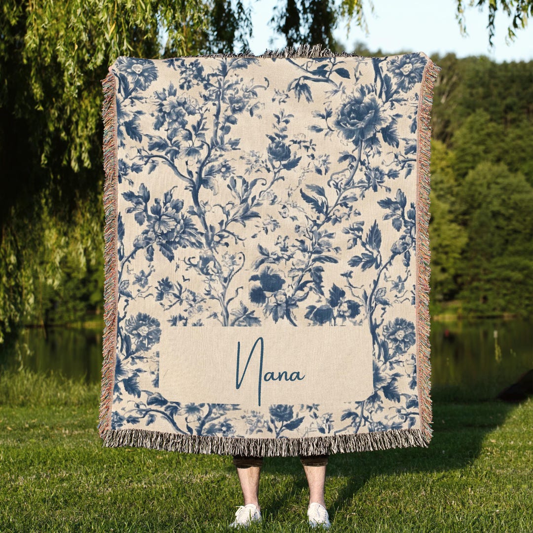 Nana Throw, New Grandma Gift, Grandma Gift, Personalized Custom Blanket ...