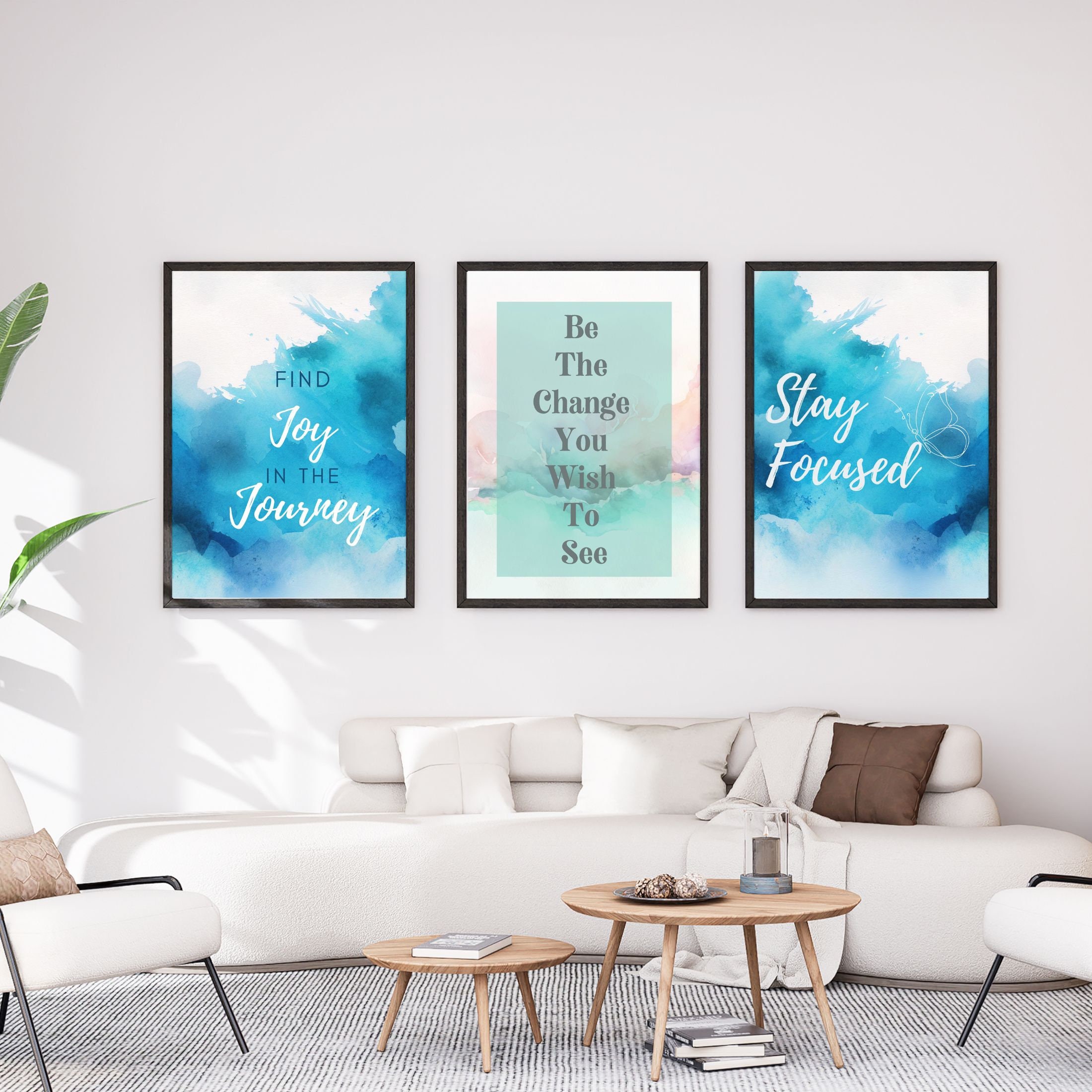 Pintable Motivational Art Quote Bundle, Office Decor Bundle, Home Decor ...