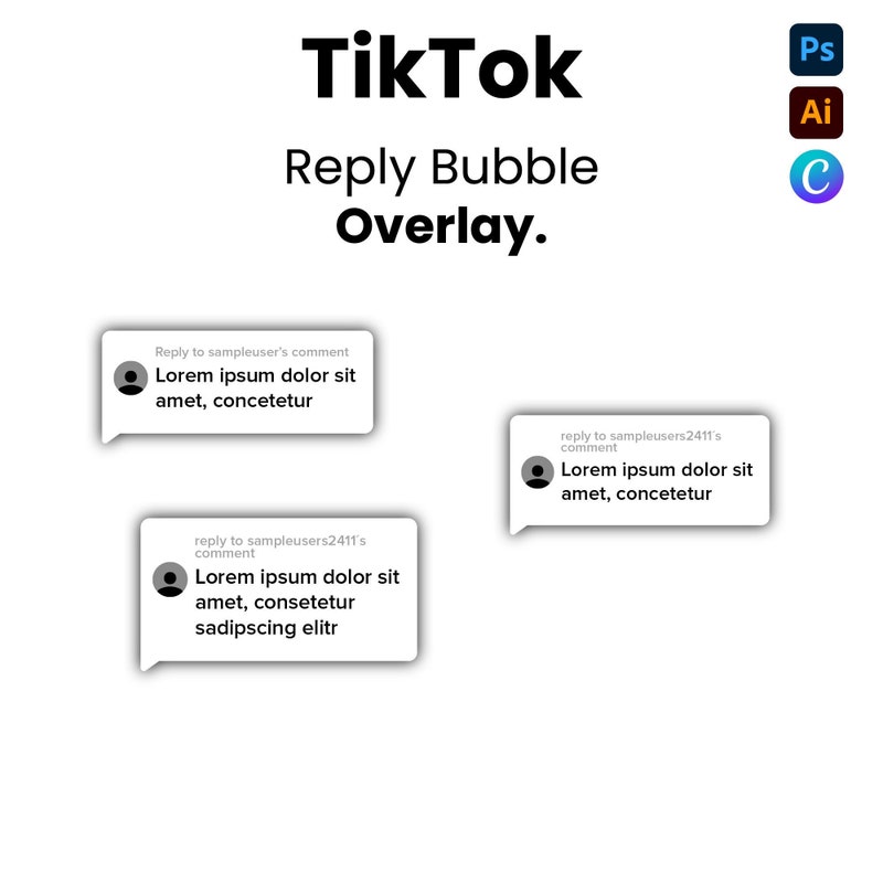 Tik Tok Overlays - Etsy