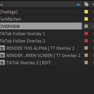 Custom Animated Tiktok Follow Button After Effects Template Overlay for ...