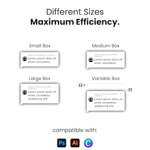 Tiktok Reply Comment Bubble Photoshop, Illustrator and Canva Template ...