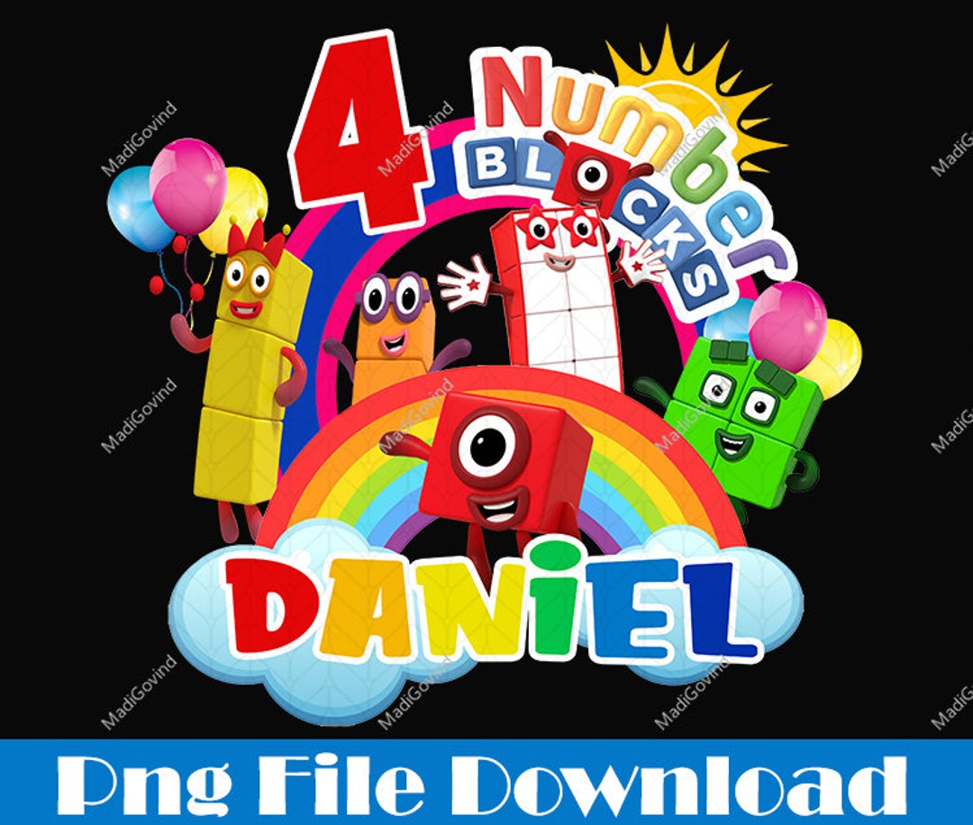 Birthday Number Blocks Png Numberblocks Png Number Blocks - Etsy