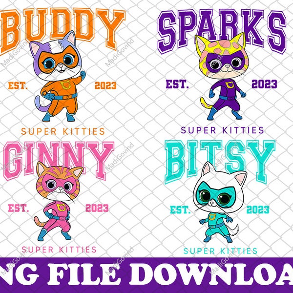 Superkitties Svg Etsy Israel