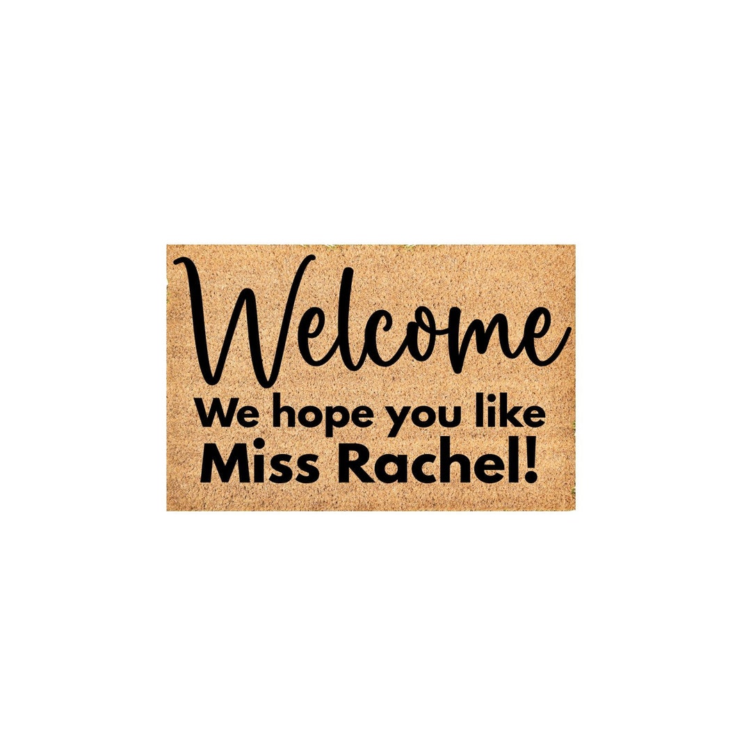 Miss Rachel Door Mat - Etsy