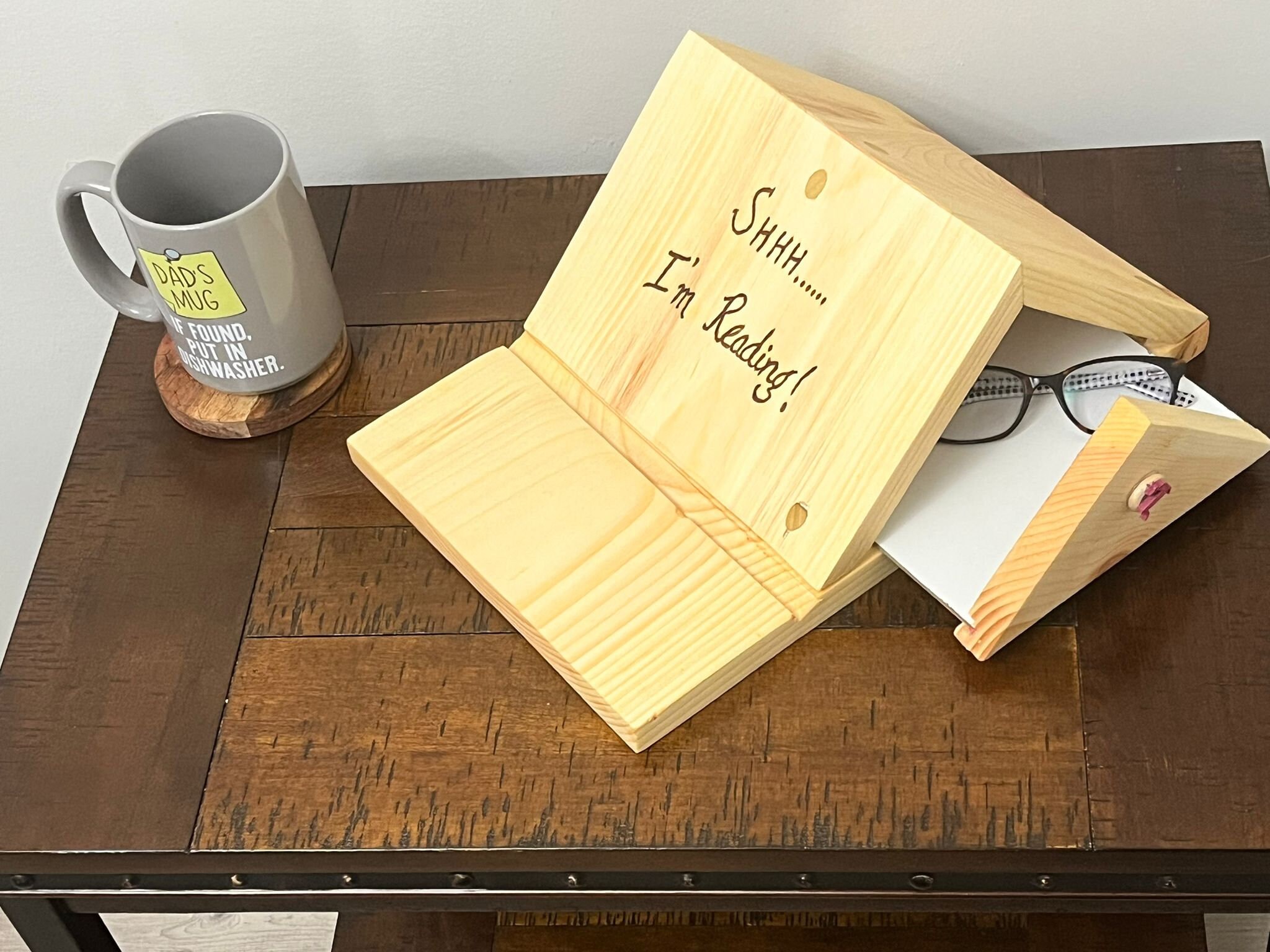 Personalized Wooden Book Wedge - Etsy