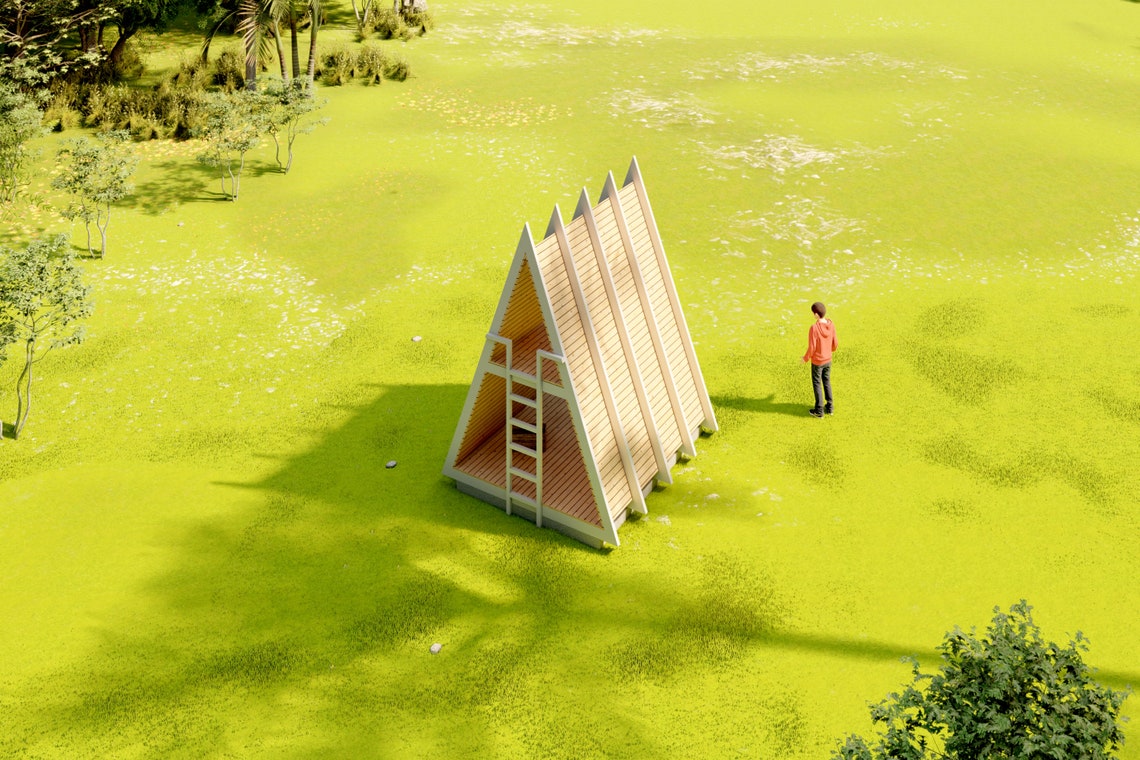 A-frame Play House DIY Plan, DIY Play House, Kids Playground, Modern ...