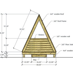 DIY A-frame Kids Playhouse, DIY Kit, Children Playhouse, Kid's Play ...