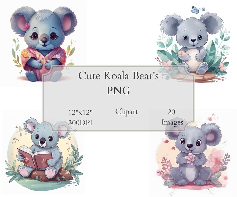 Premium Vector Clipart - Kawaii Koala - Cute Koala Planning Clipart ...