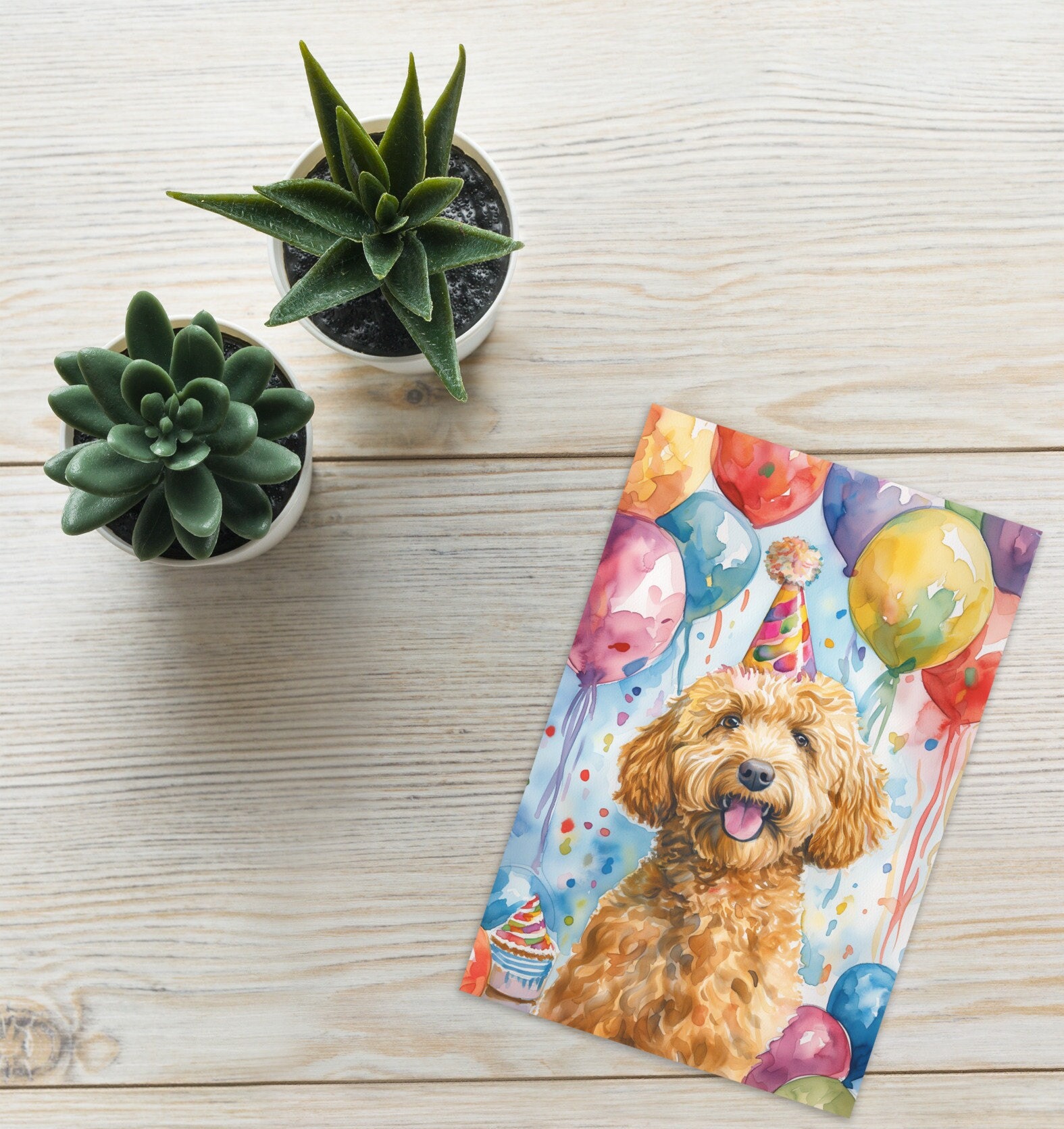 Goldendoodle Birthday Card, Goldendoodle Card, Birthday Dog Card ...