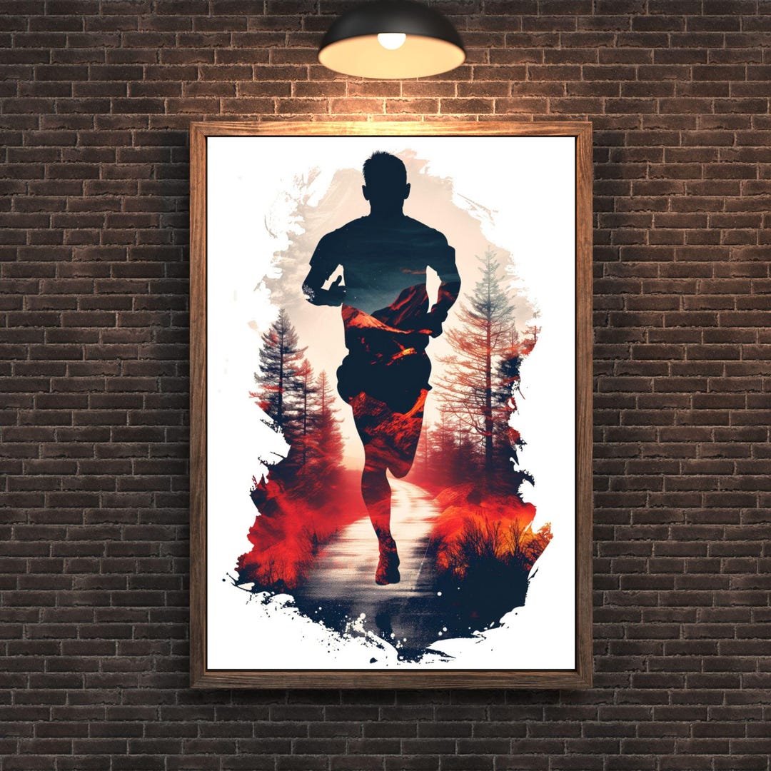 Running Poster, Running Print, Running Gift, Jogging Poster Jogging ...
