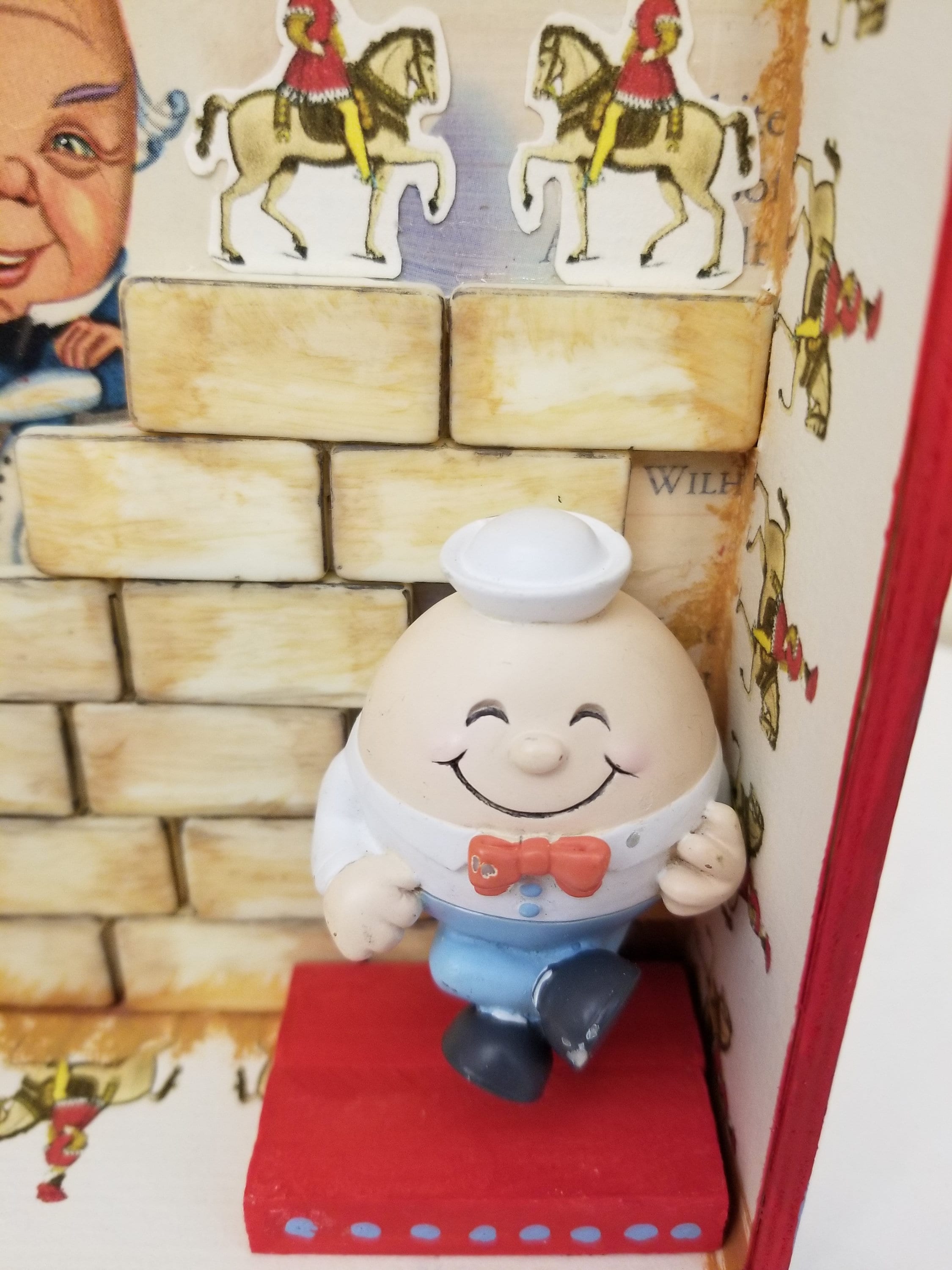Humpty Dumpty Vintage Inspired Nursery Rhyme Art Assemblage. - Etsy