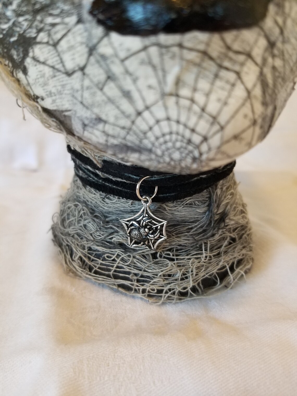 Spider Girl Embellished Mannequin Head. Spider Webs, Ravens and Potions ...