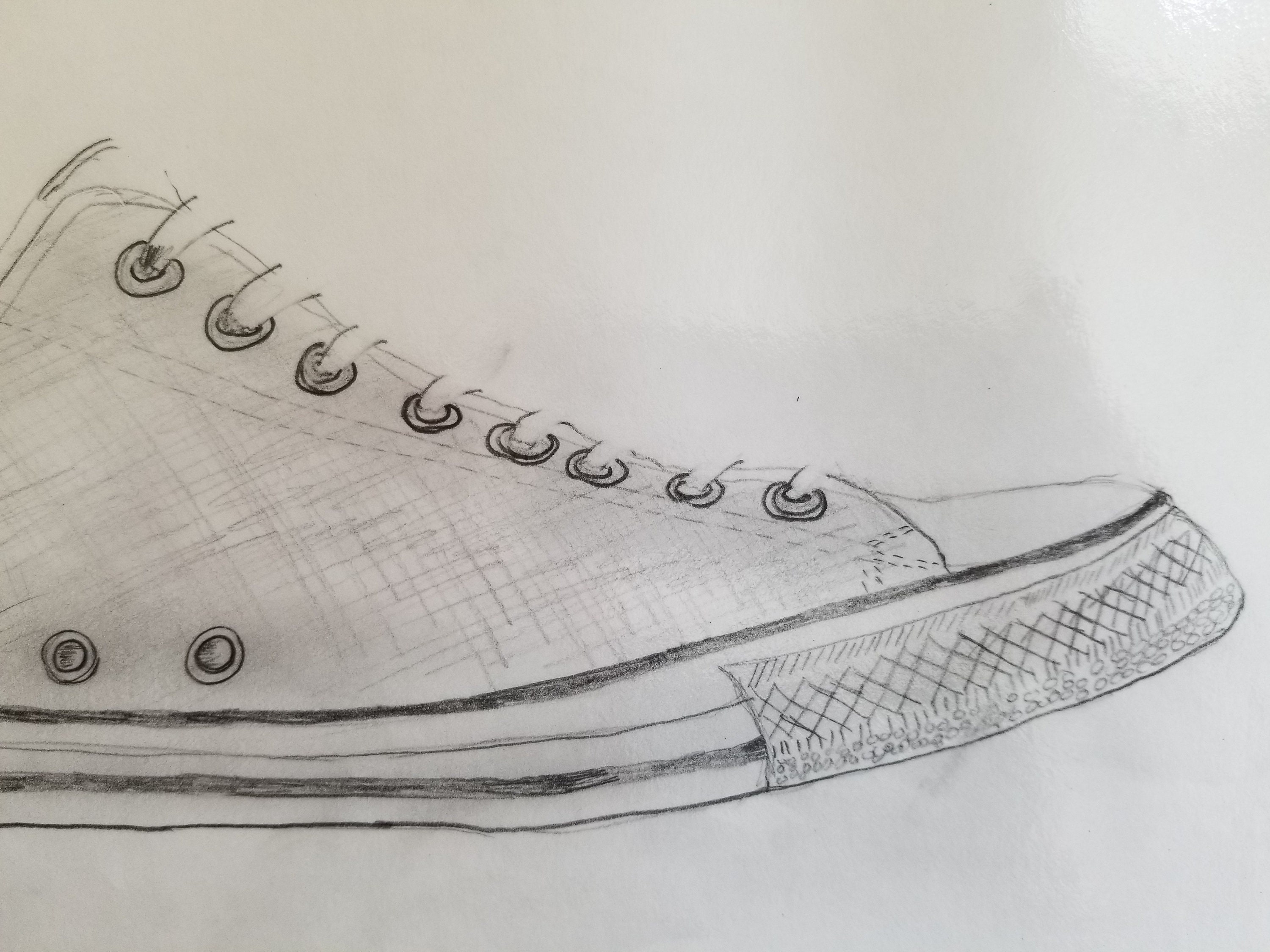 Pencil Drawings Of Converse
