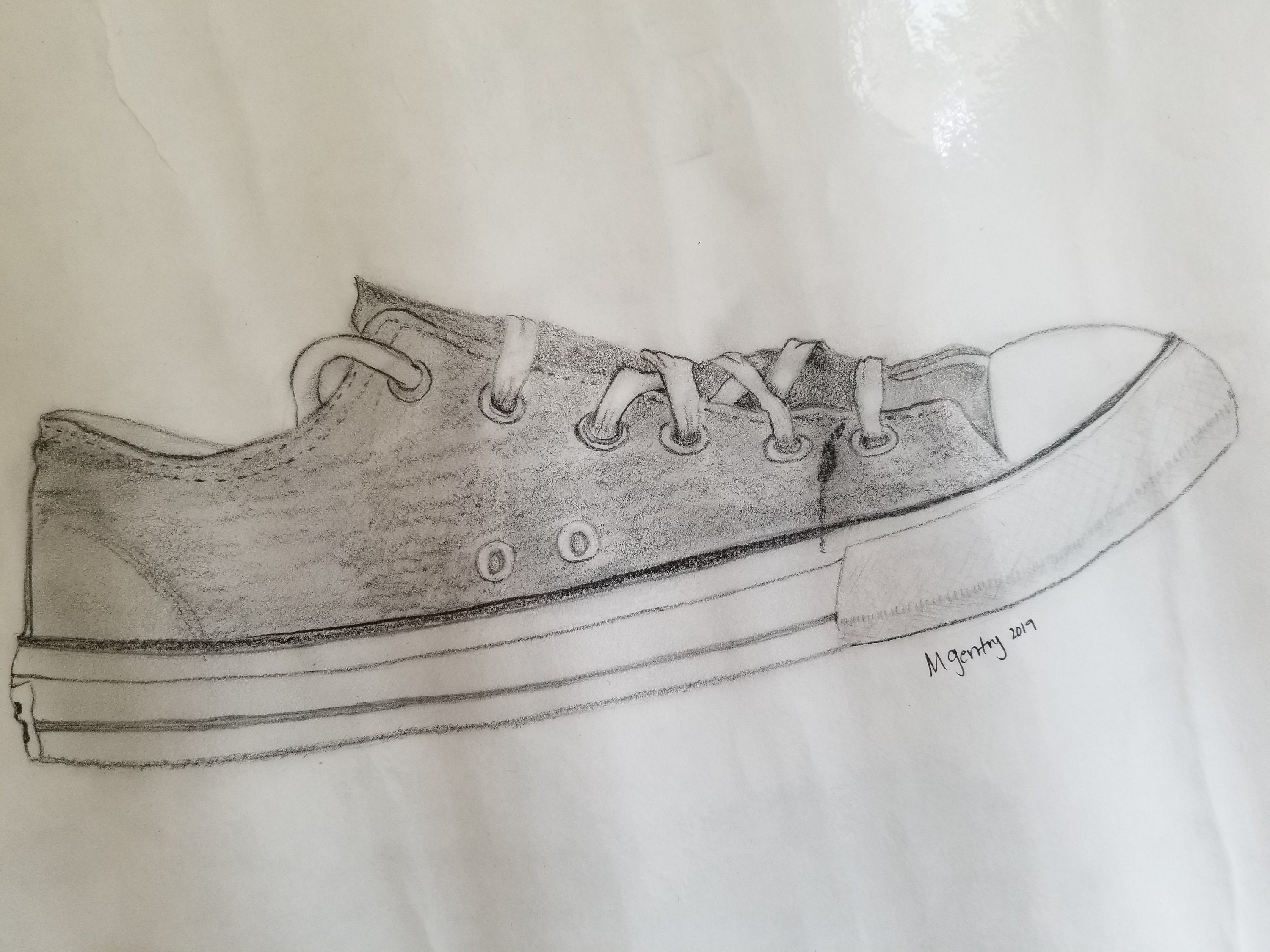 Converse Shoe Drawing