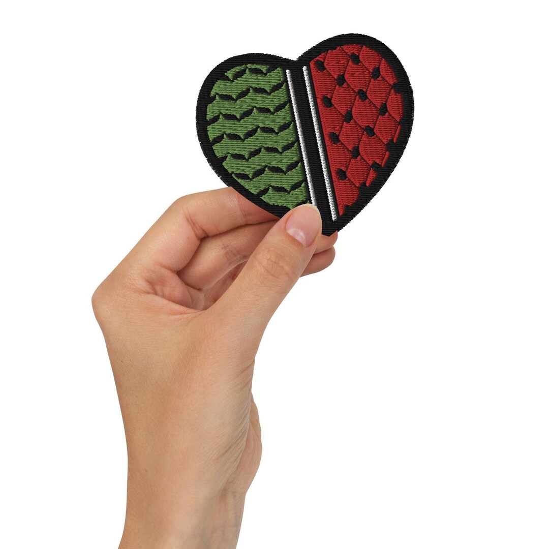 Keffiyeh Embroidered Patch - Wear Your Solidarity Proudly! | Heart ...