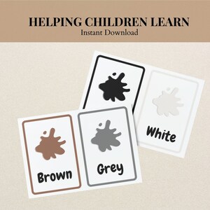 Colours Flash Cards - Vibrant Digital Download - Fun Learning Tool for ...