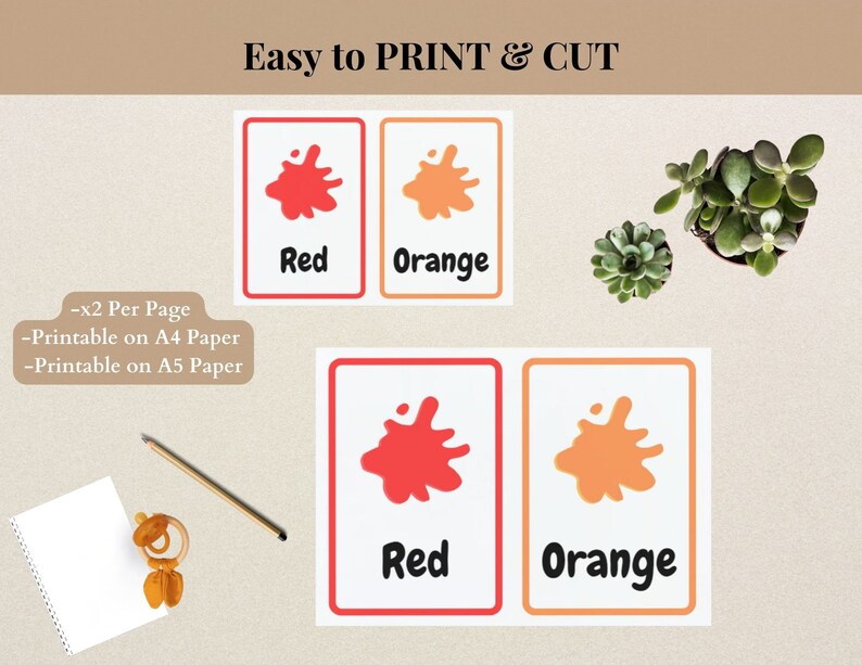 Colours Flash Cards - Vibrant Digital Download - Fun Learning Tool for ...