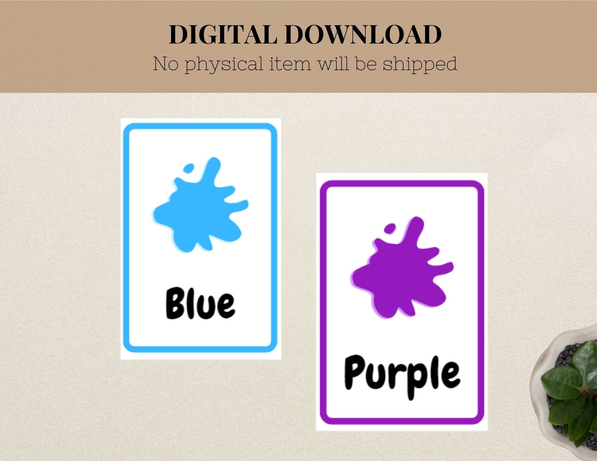 Colours Flash Cards - Vibrant Digital Download - Fun Learning Tool for ...