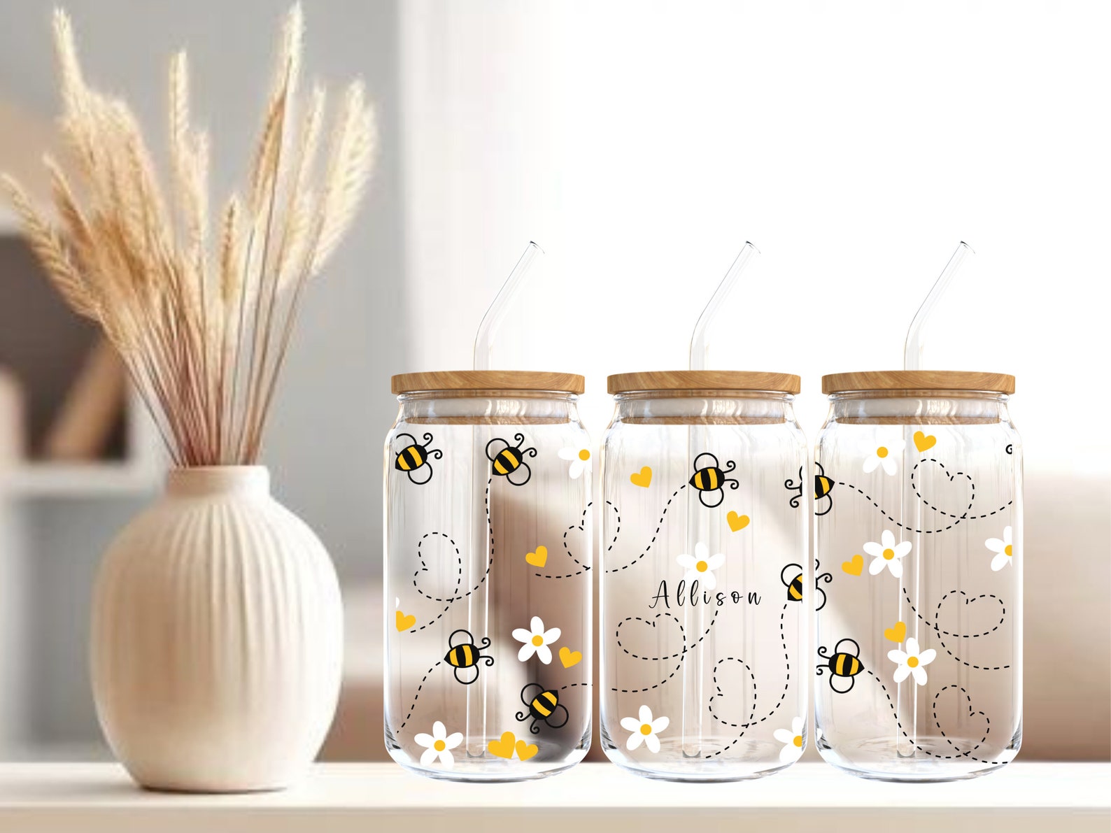 Personalized Libbey Glass Iced Coffee Mug, Bridesmaid Proposal Gift ...